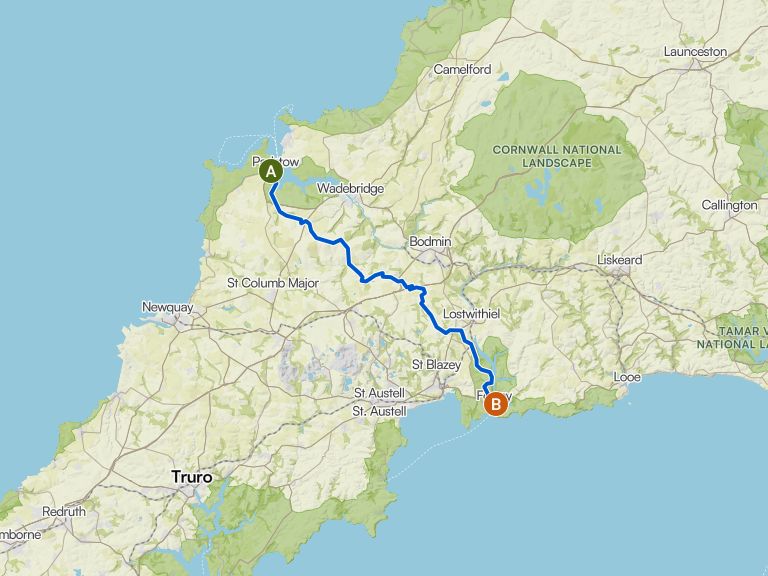 Saints Way - Padstow to Fowey 2-3 days walking | Wanderung | Komoot